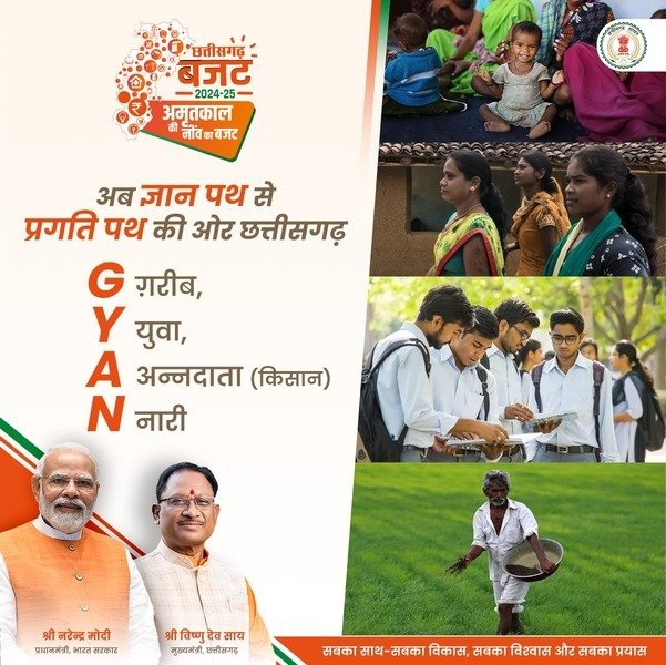 CG BUDGET 2024-24 : साय सरकार के बजट में क्या है GYAN का फार्मूला ...